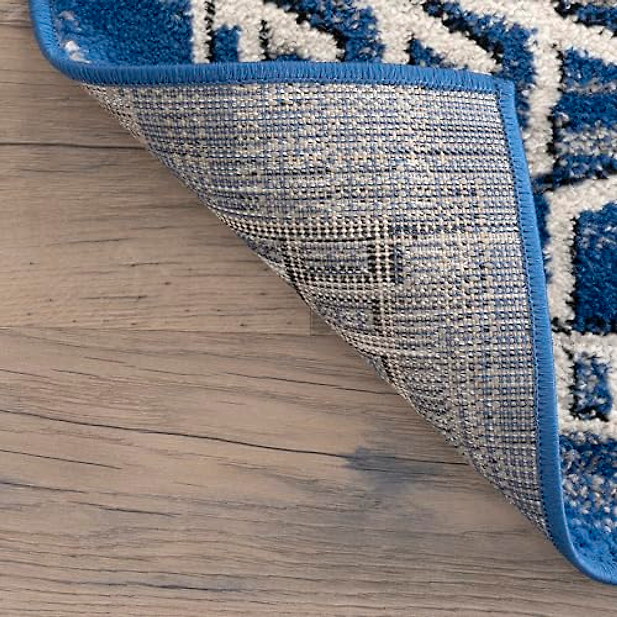 nuLOOM Joannie Contemporary Abstract Patterned Area Rug, 9x12, Blue