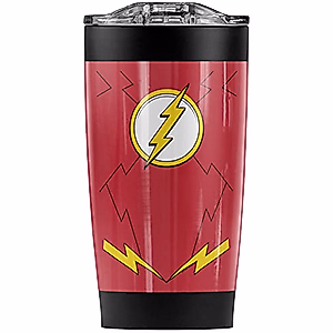 Logovision The Flash Flash Uniform Stainless Steel Tumbler 20 oz Coffee Travel Mug/Cup, Vacuum Insulated & Double Wall with Leakproof Sliding Lid | Great for Hot Drinks and Cold Beverages