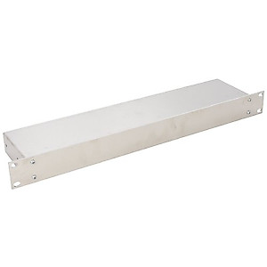 BUD Industries CH-14400 Aluminum Small Rack Mount Chassis 19" L x 4.12" W x 1.75" H, Natural