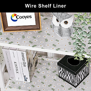 Cooyes Shelf Liner – Premium Cabinet Liner for Kitchen – Non-Slip Shelf Liners for Kitchen Cabinets – Waterproof Shelf Paper with Modern Pattern – Durable EVA Cabinet Liners