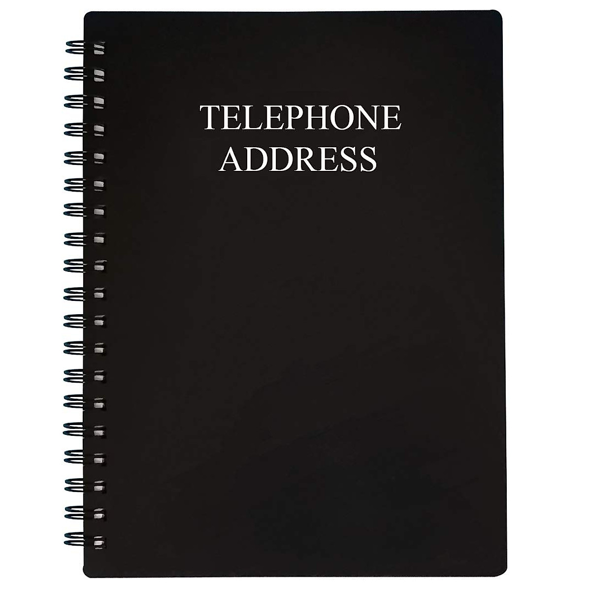 Nokingo Telephone Address & Birthday Book with Tabs, Address Log Book for Contacts, with Phone Numbers, Addresses, Birthday & Password. Alphabetical A-Z Organizer, Black, 5x7 inch