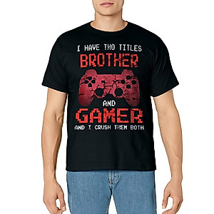 Funny Gamer Vintage Video Games For Boys Brother Son T-Shirt