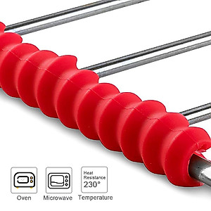 Baker Boutique 2pcs Silicone Baking Rack Cover Non Stick Oven Guard Safe Non Slip Burn Protector Hot Strip