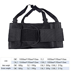 LSRRYD Lumbar Support Belt Portable Adjustable Elastic Back Waist Support Lumbar Brace Belt for Pain Relief and Injury Prevention for Men and Women (Size : M)