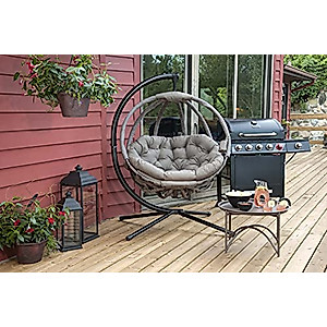 FlowerHouse FHOV100-SAND Hanging Ball Chair w/Stand - Overland Sand