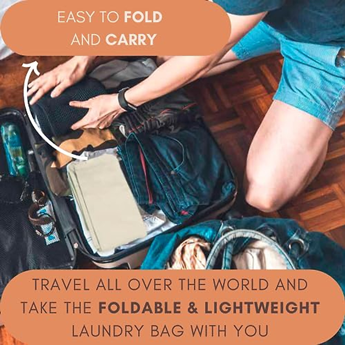 Laundry Bag | Travel Laundry Bag for Dirty Clothes |Canvas Cotton Long Strap to Carry |Hamper Liner Bag | Drawstring Closure Washable Home Storage College Dorm| 2 Pack 28x36 Inch Natural