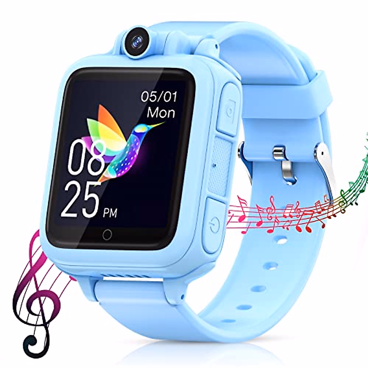 Lterfear Smart Watch for Kids, Kids Watch with 14 Games HD Camera Touch Screen Alarm Music Player Calculator Calendar Video & Audio Recording, Birthday Gift Toys for 4-12 Years Old Boys, Blue