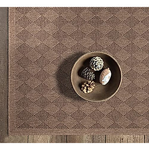 Adiva Rugs Jute Sisal Area Rug in Natural Look for Indoor Outdoor Use, Comfortable, Strong, Durable, Patio, Porch, Hallway (Mocca, 2’ X 3’)