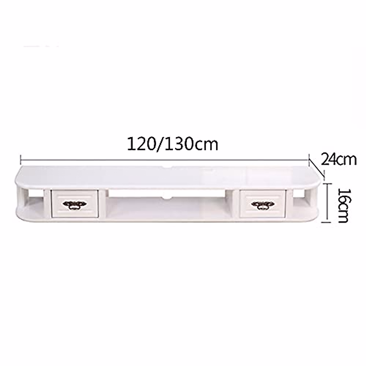 IBOWZ Floating TV Stand Cabinet Wall Hanging Tv Cabinet,Density Board Paint Wall Mounted Media Centre,Living Room Bedroom Background Wall Rack Small Apartment