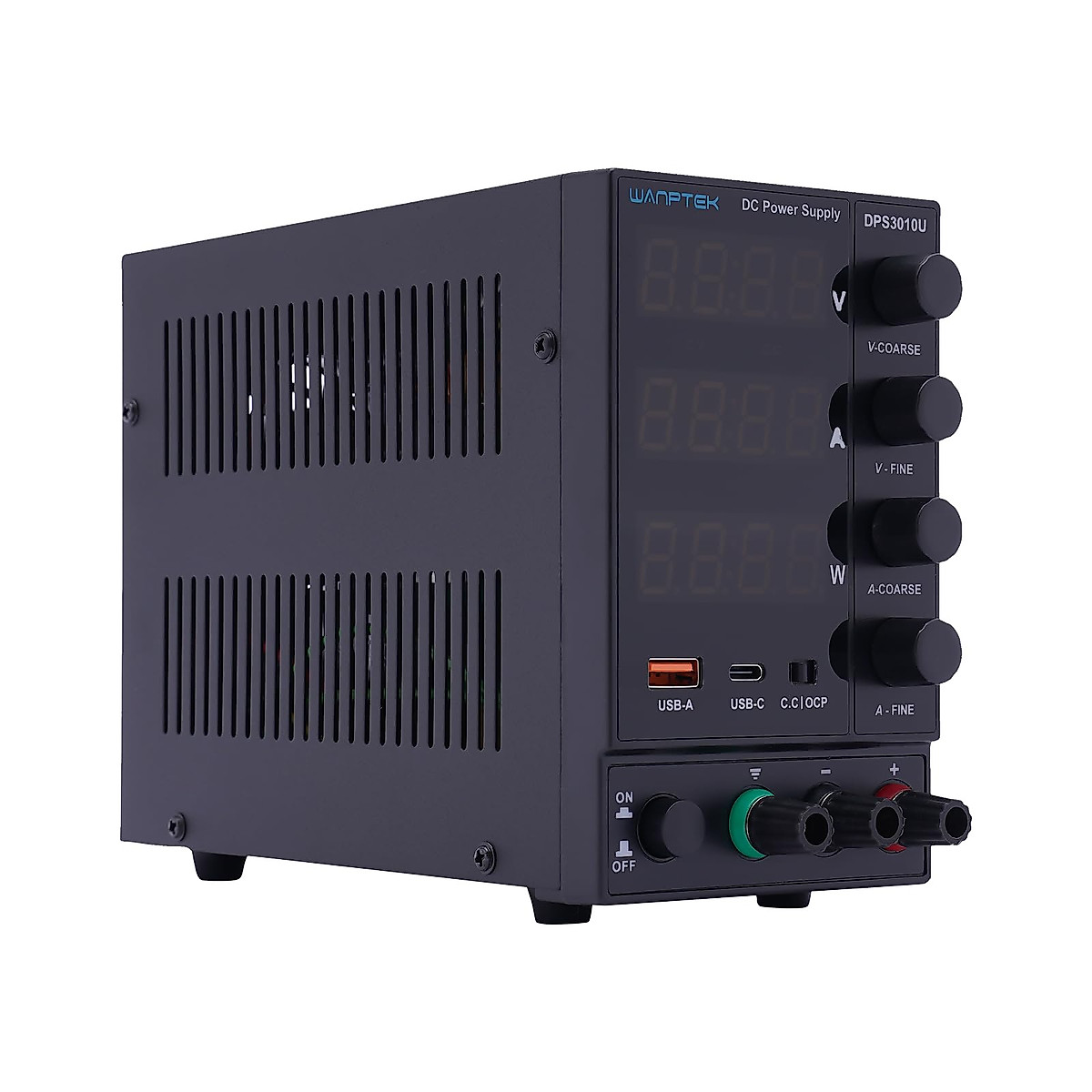 Adjustable Switch DC Adjustable Power Supply 4-Digital LED Display AC110V for Lab, Automobile Battery Charger, DIY Tool, Repair, Research (DPS3010U)