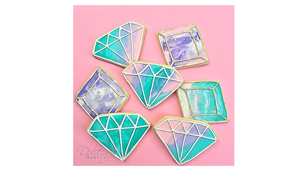 Diamond Jewelry Gemstone Cookie Cutter 3.5" Made in USA