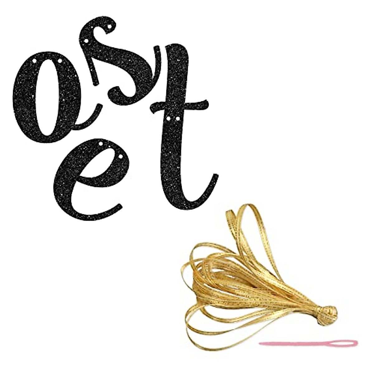 Old Lives Matter Banner, Black Glitter Retirement Bunting, 50th 60th Birthday Party Decór Supplies