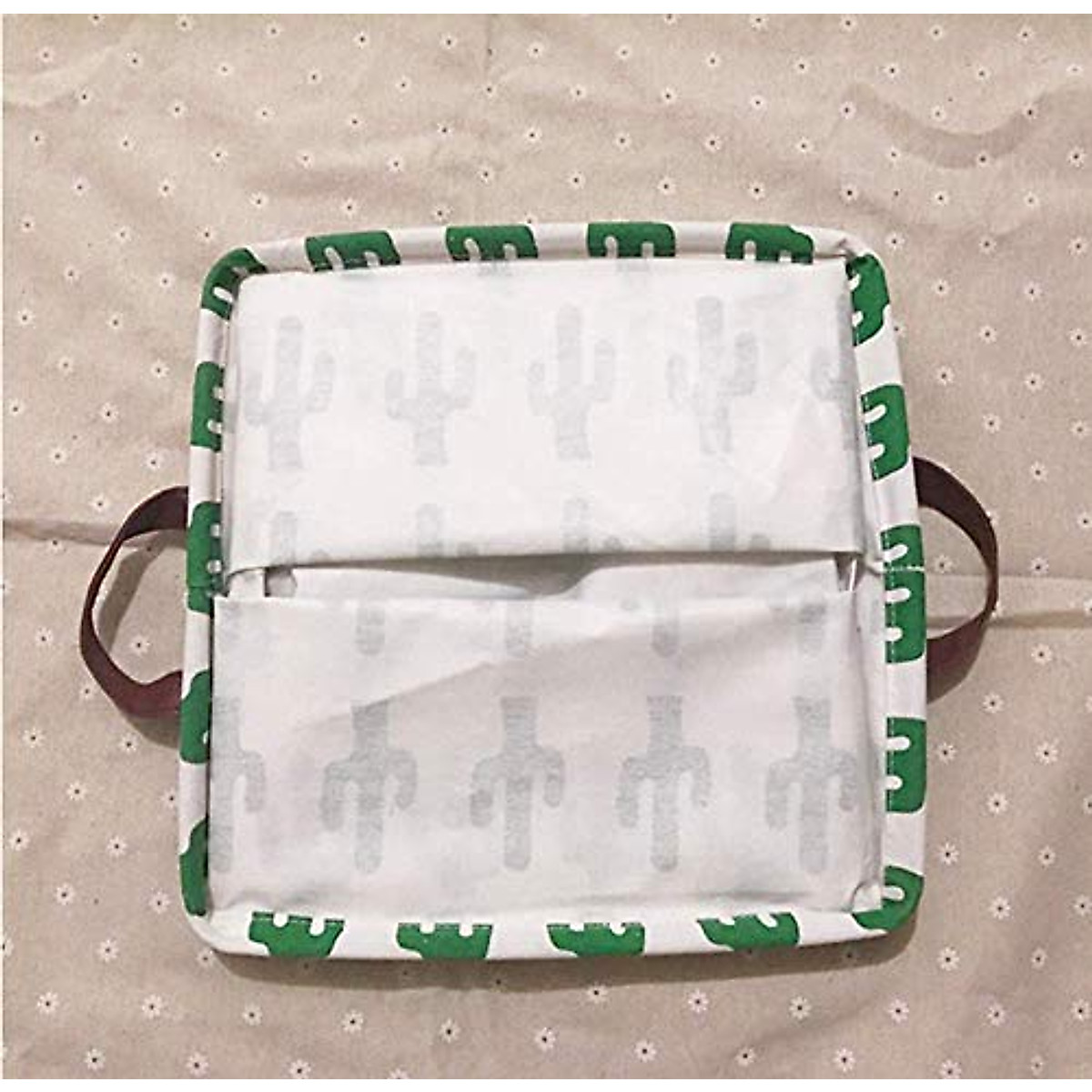 13" Storage Baskets,Square Canvas Toy Storage Bins,Durable Large Collapsible Storage Bins with Handles for Home Closet Bedroom Drawers Organizers, Toy Storing Black White 2 Pack (Dot+ Semicircle)