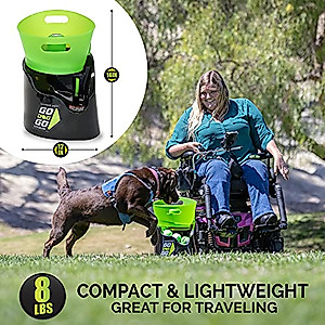 Hyper Pet GoDogGo Fetch Machine Dog Ball Launcher & Automatic Ball Launcher for Dogs With Five 2.5" Balls for Dogs 20-60 Pounds