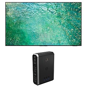 SAMSUNG QN75QN85CAFXZA 75 Inch 4K Neo QLED Smart TV with Dolby Atmos with a 7S-PS4-US1 4-Outlet Power with Omniport USB (2023)
