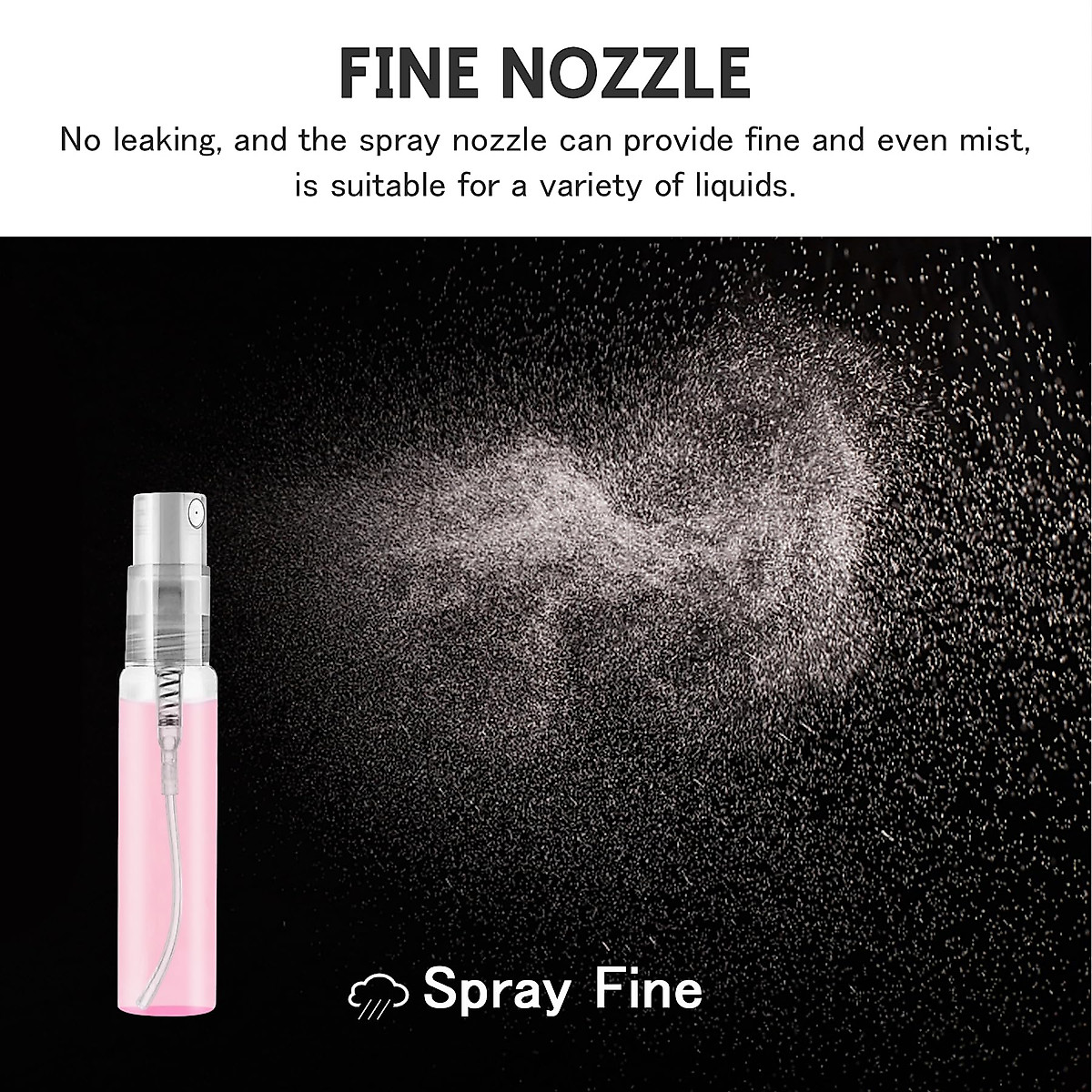 Csdtylh Mini Spray Bottle 105PCS 5ML Clear Glass Perfume Bottles Refillable Fine Mist Spray Bottles Empty Fragrance Sample Spray Containers Cosmetics Atomizer for Cleaning,Travel,Essential Oils