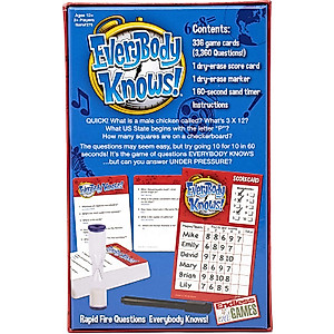 Endless Games Everybody Knows! - Trivia Card Game - 2018 Edition