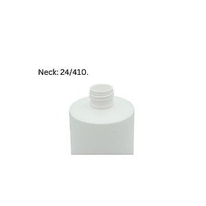 Plastic bottle 16 Oz/500Ml, HDPE,white color, with silver disk top cap, Pack of 6 are Perfect for filling liquid soap lotion conditiner shampoo, cleaning and disinfecting, multy purpuse use.