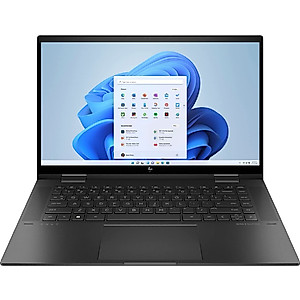 HP Envy x360 2-in-1 15.6-inch Touch-Screen Laptop - AMD Ryzen 5 5625U, 32GB RAM, 1TB SSD, Windows 11, 3in1 Accessories (Renewed)