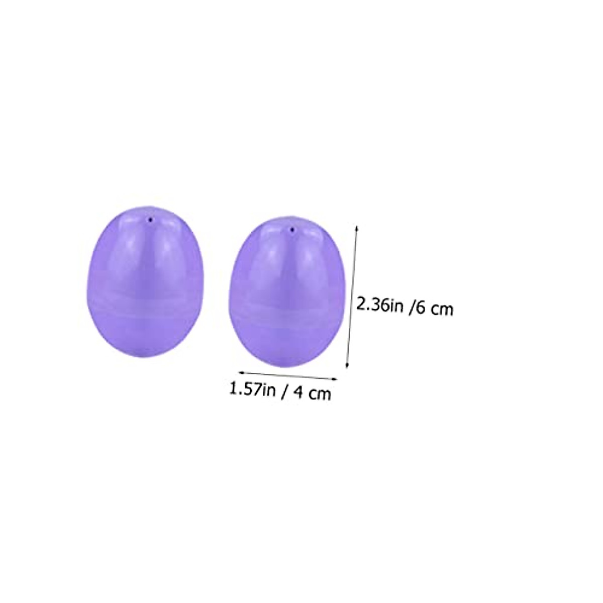 Zerodeko Plastic Refillable Eggs 36pcs Egg Toy Toys Fake Eggs for Decorating Mini Plastic Eggs Easter Eggs Surprise Toys Plastic Easter Eggs Easter Eggs Toys Eggs Wrapping Boxes Giant