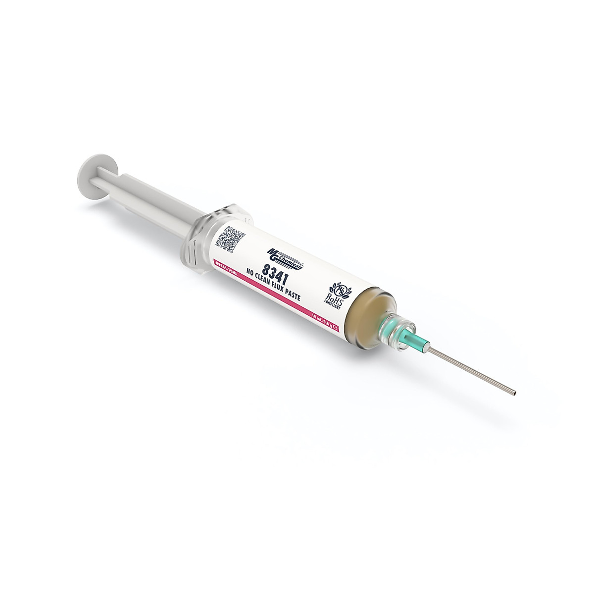 MG Chemicals - 8341-10ML 8341 No Clean Flux Paste, 10 milliliters Pneumatic Dispenser (Complete with Plunger & Dispensing Tip)