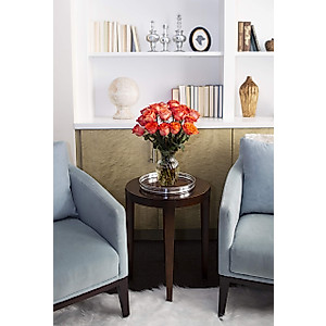 KaBloom PRIME NEXT DAY DELIVERY - Mother’s Day Collection - Bouquet of 18 Fresh Orange Roses with Vase.Gift for Birthday, Sympathy, Anniversary, Easter, Mother’s Day Fresh Flowers