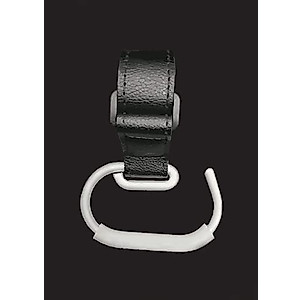 Stroller & Wagon Hook - Accessories - Shopping Hook - Bag Hook - Large Hanger for Purse, Diaper Bag, Backpack (White)