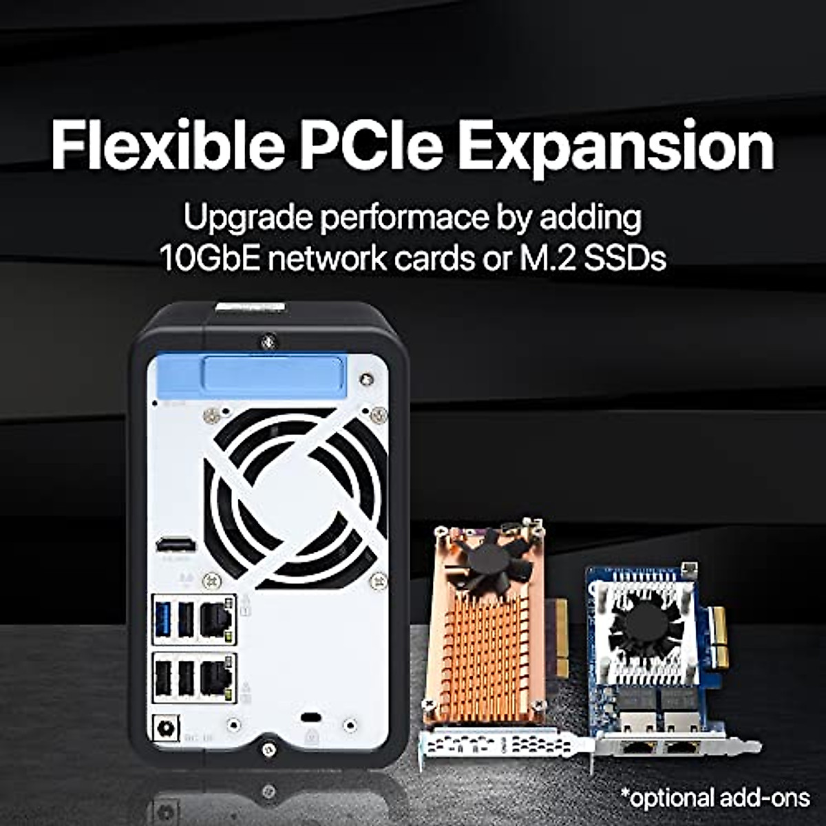 QNAP TS-253D-4G 2 Bay NAS for Professionals with Intel® Celeron® J4125 CPU and Two 2.5GbE Ports (TS-253D-4G-AMZ-US)