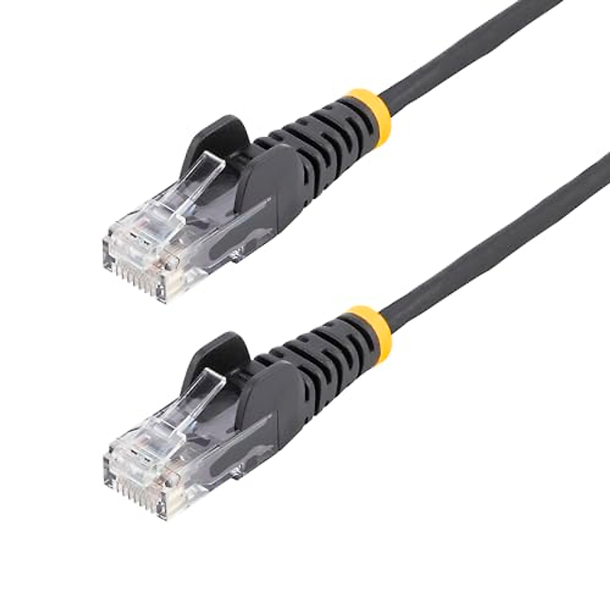 StarTech.com 1.5 m CAT6 Cable - Slim CAT6 Patch Cord - Black - Snagless RJ45 Connectors - Gigabit Ethernet Cable - 28 AWG (N6PAT150CMBKS)