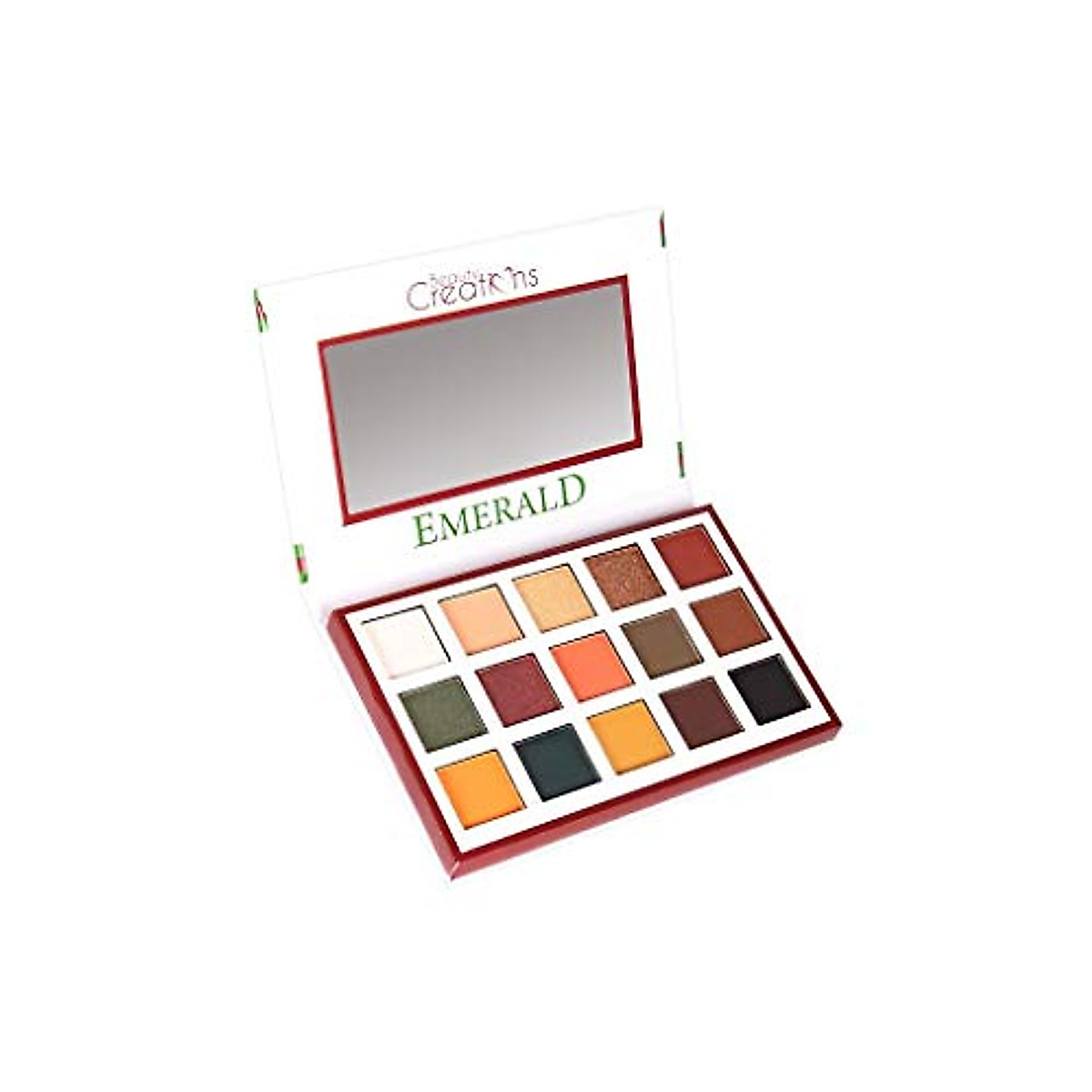Beauty creations Emerald collection 1 eyeshadow Palette 15 pigmented colors.