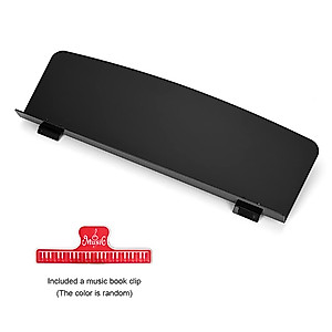 ATNEDCVH Music book stand for keyboard, Sheet music stand compatible for Casio Roland Yamaha P35 P45 P48 P105 P115 P121 P125 P128 KB PSR YPT EW NP KBP DGX series digital pianos keyboards (Matte black)