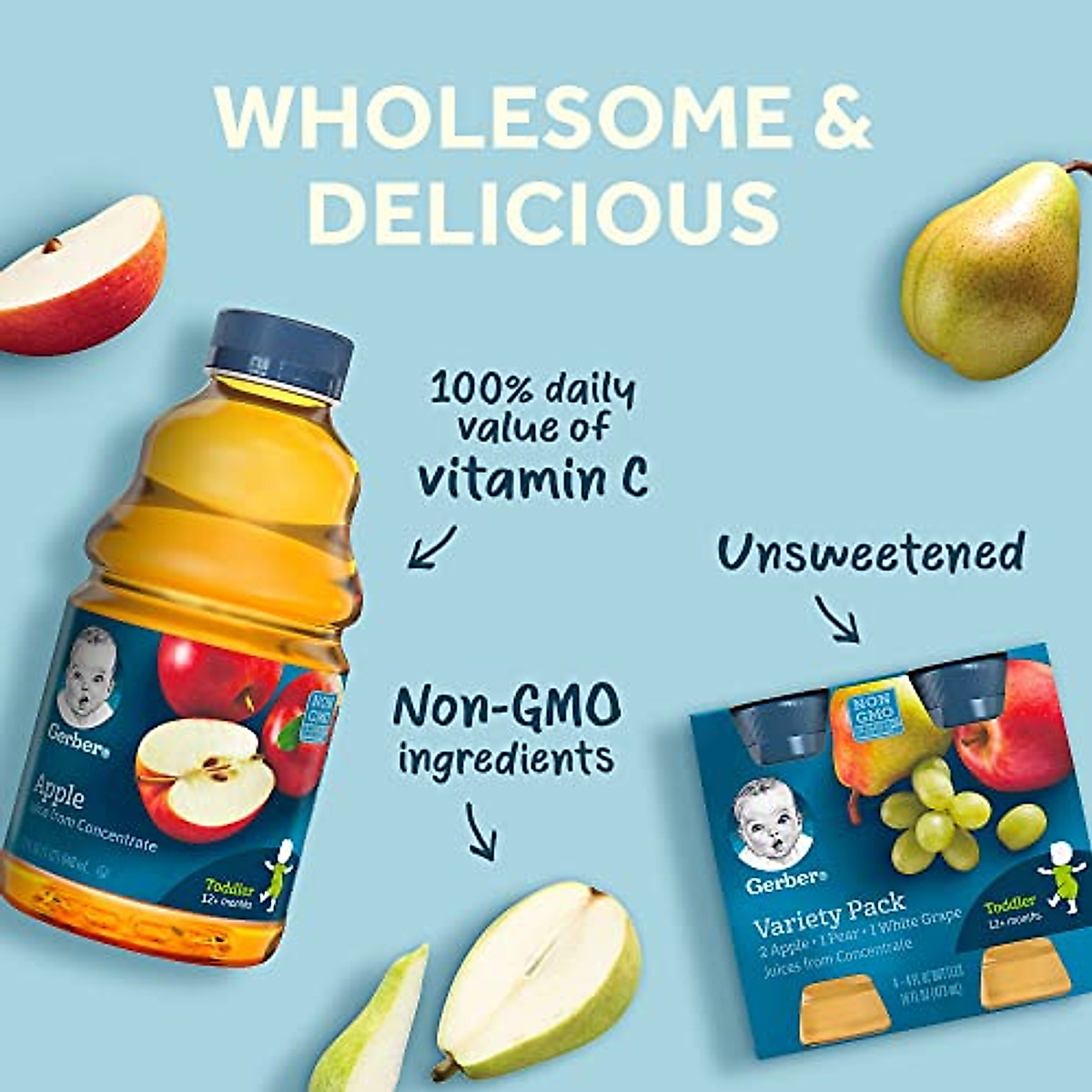 Gerber Juice - Variety Pack - 4 fl oz - 4 pk