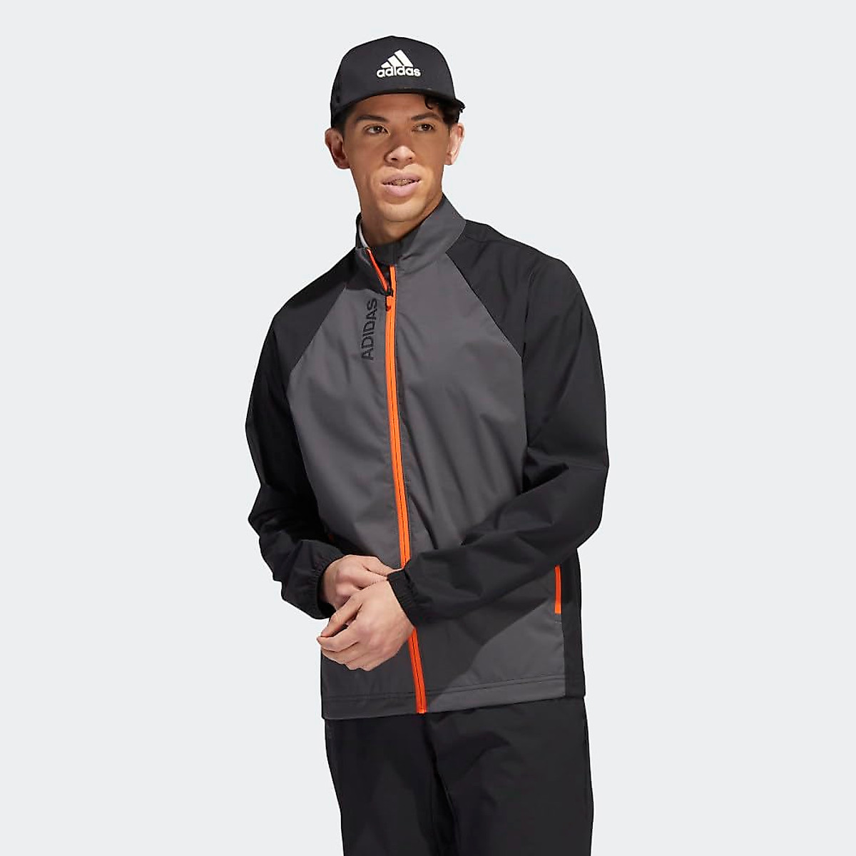 adidas Men's Standard Provisional Rain Jacket, Black, Large