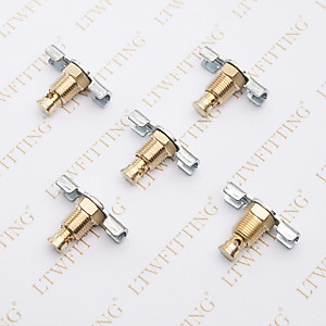 LTWFITTING New Brass Drain Cock 1/8 NPT Air Ride Suspension (Pack of 5)