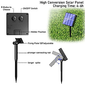 Solar Powered LED Rope Lights - 40FT 8 Modes 100 LED Solar Outdoor Rope String Lights Waterproof Tube Light Copper Wire Fairy Lights for Garden Camping Fence Yard Balcony Wedding Decor (Cool White)