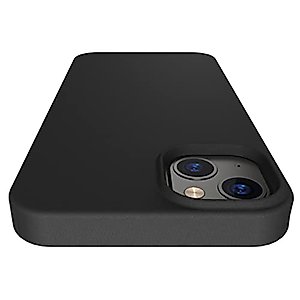Moduro Minimalist Case for iPhone 13 Mini, Ultra Thin [1.5mm] Slim Fit Flexible Soft TPU Case (Black)