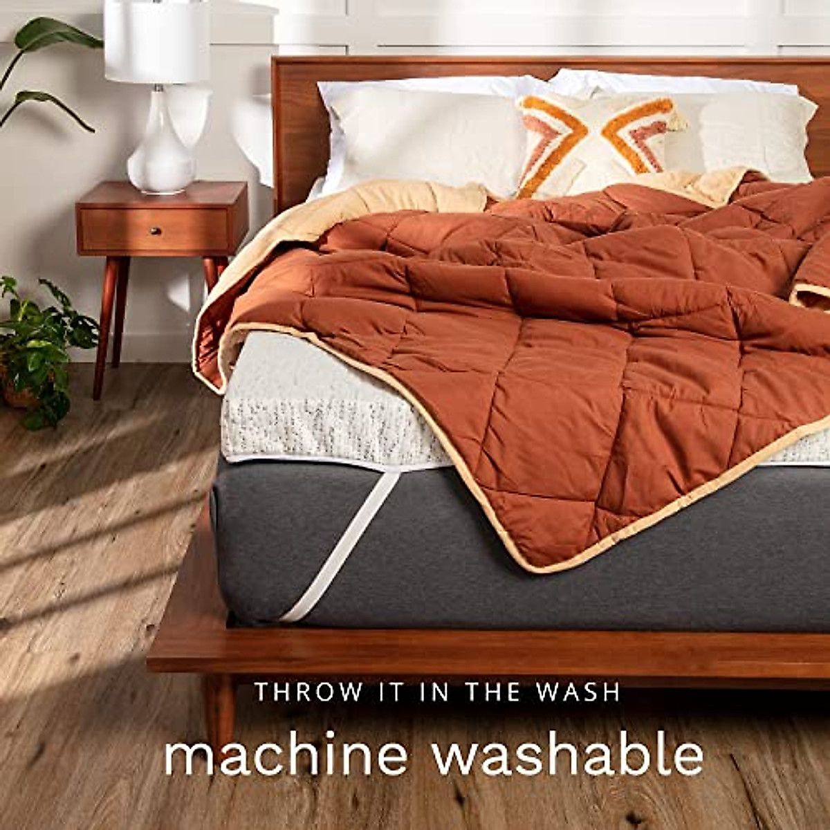 ViscoSoft Twin XL Extra Long Topper + Comforter Bundle