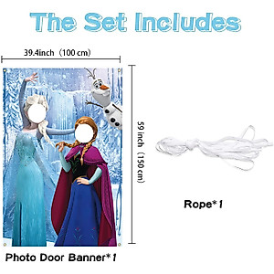USERTEN Princess Backdrop 5x3.3ft Princess Photography Background Banner 150x100cm Polyester Girl Birthday Princess Theme Party Decoration Supplies Baby Shower Photo Studio Booth Props