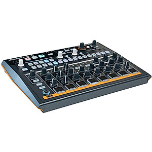 Arturia DrumBrute Impact Analog Drum Machine BUNDLE with 2x Pig Hog MIDI Cable 6ft, Power Supply, and Polishing Cloth - Beat Making Equipment with 10 Drum Sounds, 64 Patterns with 64 Steps