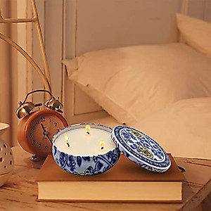 Citronella Candles Outdoor Large 3 Wick Lemongrass Scented Gift Soy Wax Candle for Home Outside Porch Patio, 3 Packs