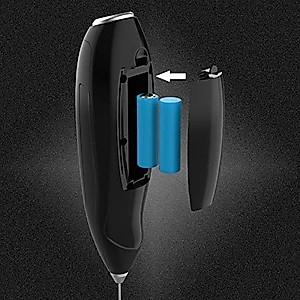 MIGVELA Coffee Milk Frother Handheld Electric Double Whisk Drink Mixer Battery Operated One-Button Hand Held Mini Foam Maker with Stand for Coffee Latte Cappuccino Hot Chocolate
