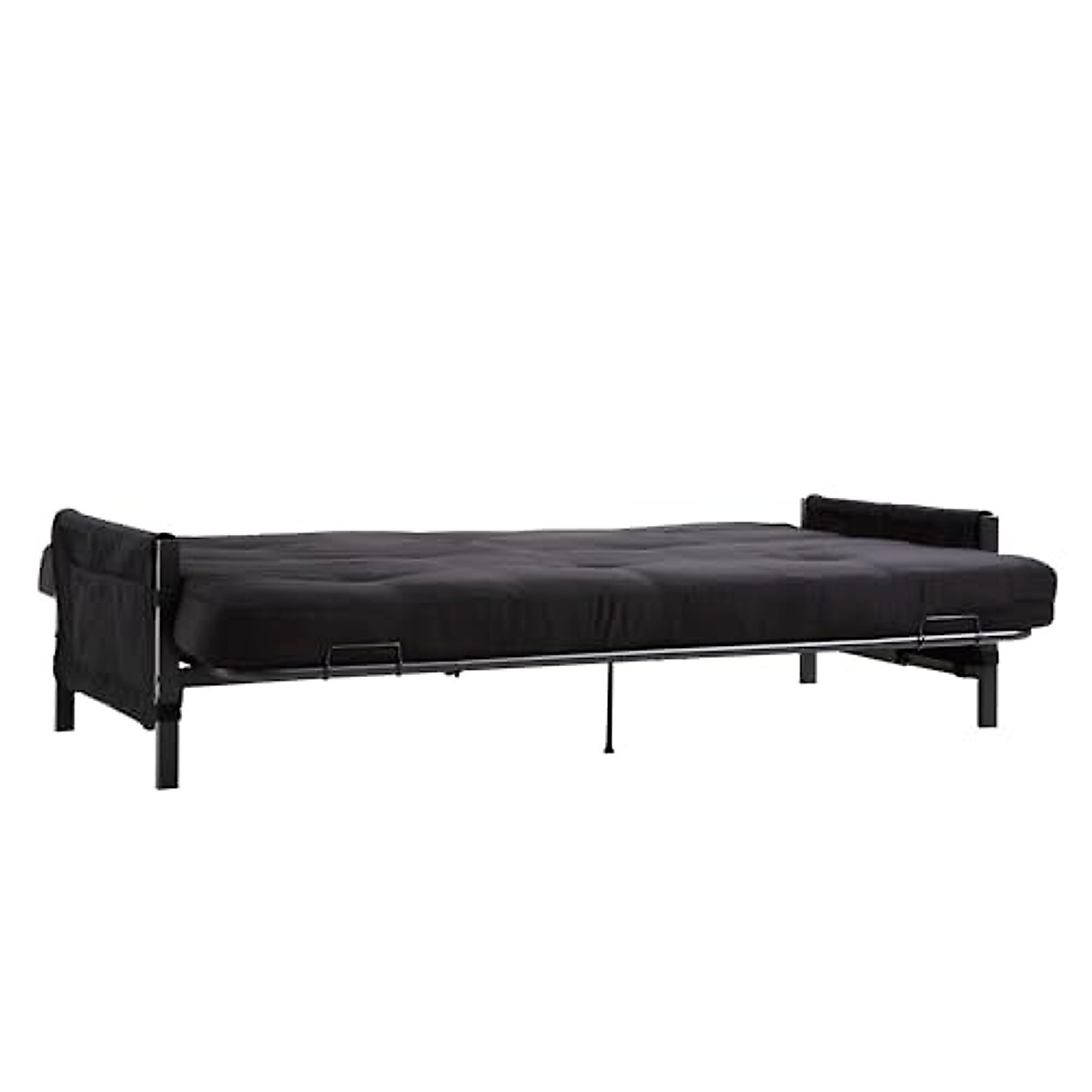 DHP Fairview Storage Futon with 6" Mattress, Black