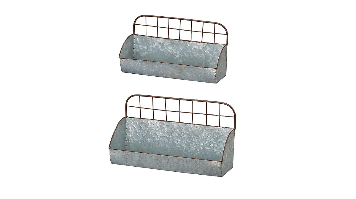 Rustic Metal Wall Caddy Holders | Barnyard Designs