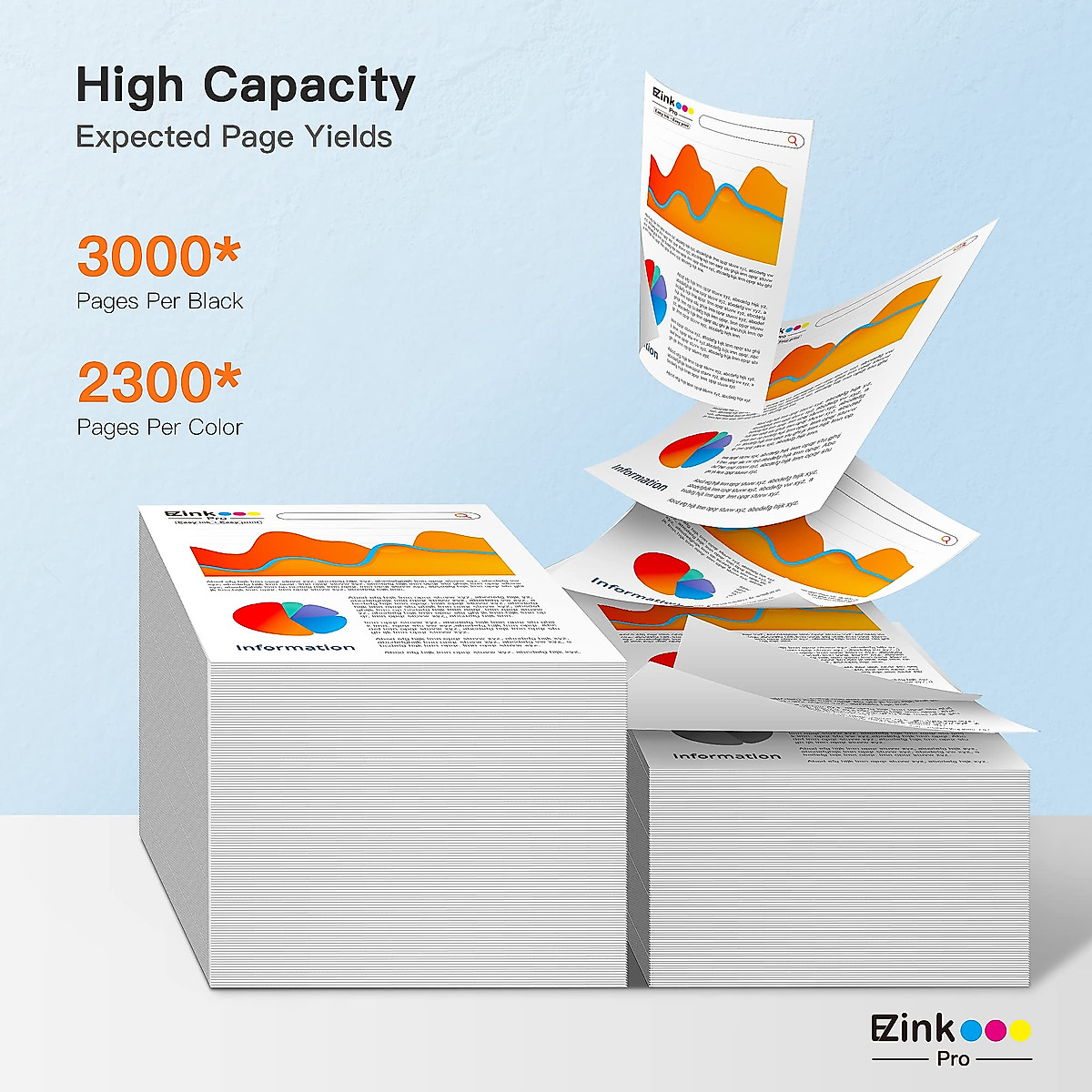 E-Z Ink Pro TN227 TN-227 Compatible Toner Cartridge Replacement for Brother TN227 TN-227 TN227BK High Yield TN223 TN-223 to use with HL-L3290CDW HL-L3210CW MFC-L3750CDW MFC-L3710CW Printer (5 Pack)