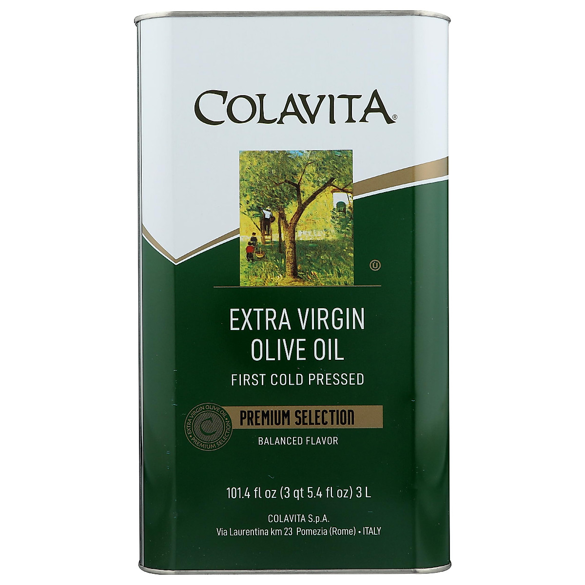 Colavita Extra Virgin Olive Oil in Tin, 3L Tin
