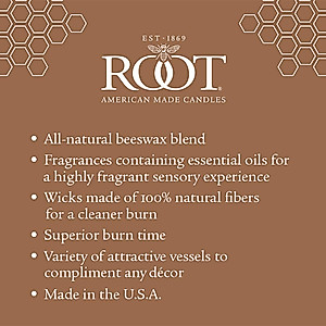 Root Candles Holiday Scented Candles Honeycomb Glass Premium 3-Wick Handcrafted Beeswax Blend Candle, 12-Ounce, Winter Balsam