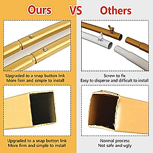 Balloon Ring Stand Circle, Wedding Arches for Ceremony, Circle Balloon Garland Arch Frame Kit for Anniversary Birthday Graduation Christmas Family Retirement Opening Party Functions(7.9FT)