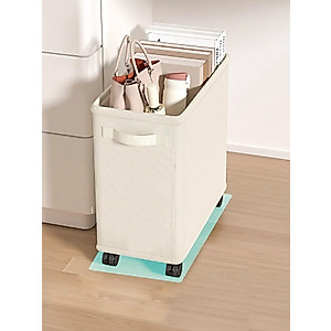 Under Desk Storage Basket For Work ,Mobile Rolling Cart ,Multipurpose Organizer, Storage Basket with Caster Wheels for Home Office School