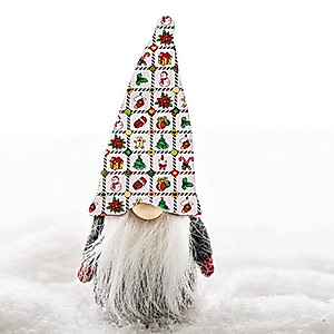 PHEZEN 10 Pieces Christmas Cotton Fabric Bundles, Sewing Square Fabric Scraps Quilting Fabric Squares Assorted Christmas Patterns Cotton Patchwork for DIY Craft Christmas Party Supplies, 25 x 25 cm