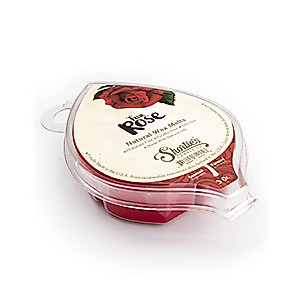 Shortie's Candle Company True Rose Soy Wax Melts - Natural - Made with 100% Soy and Essential Fragrance Oils - Phthalate & Paraffin Free, Vegan, Non-Toxic